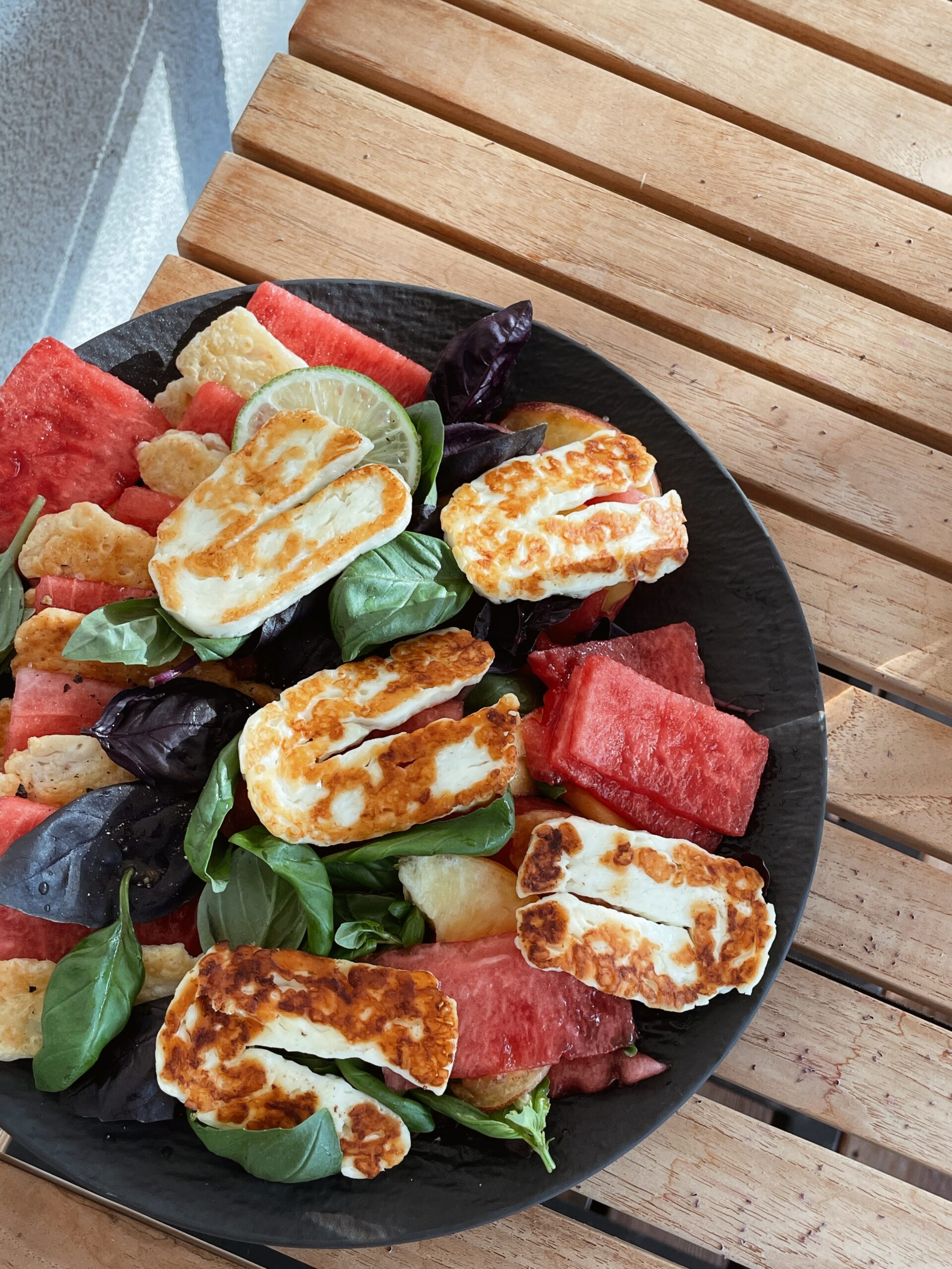 Fresh Halloumi & Watermelon salad - Aspire wellness